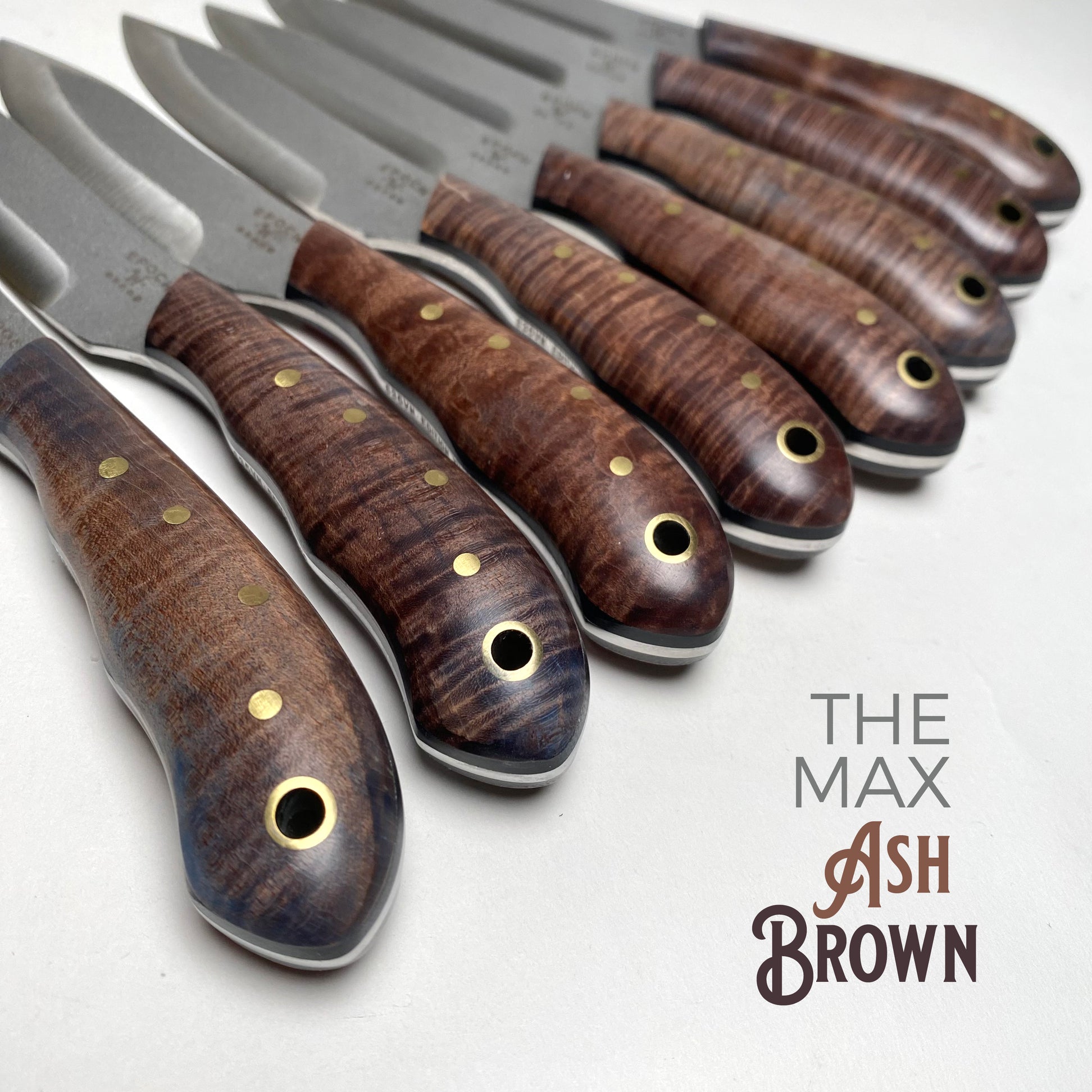 EPOCH Hand Embellished Ash Brown – Woody Brand Knives