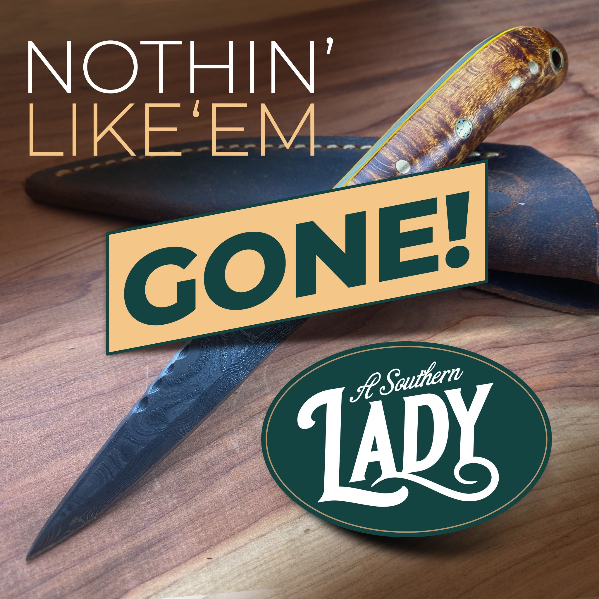 One & Only Damascus SouthernLady – Woody Brand Knives